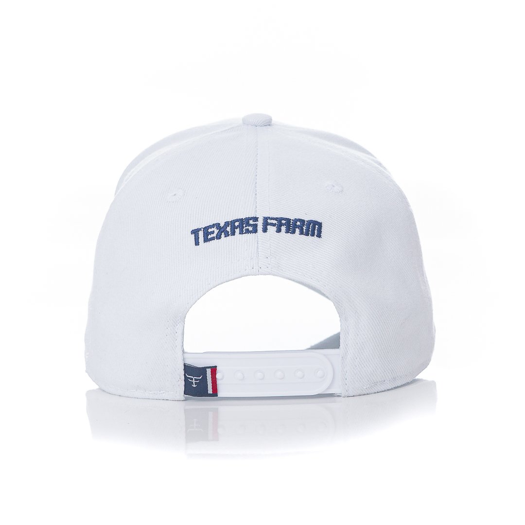 BONÉ TEXAS FARM - TF836 - BRANCO/ AZUL MARINHO ÚNICO