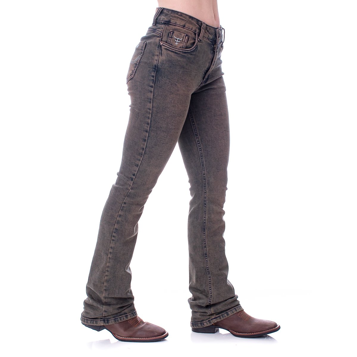 CALÇA JEANS FEMININA TEXAS FARM - VINTAGE GOLDEN - PDF041