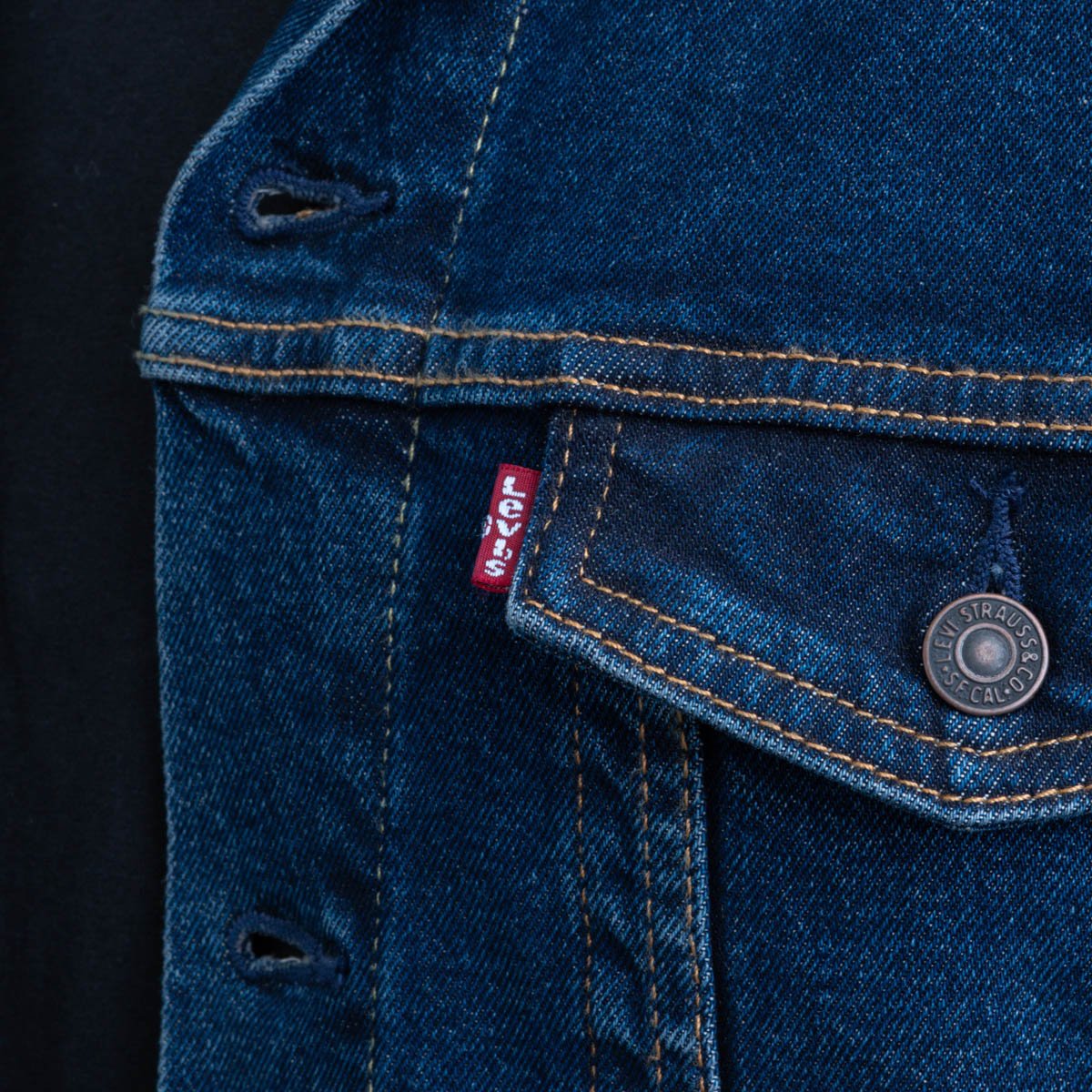 JAQUETA MASCULINA JEANS LEVIS - TRUCKER JACKET - 723340322 - ESCURO