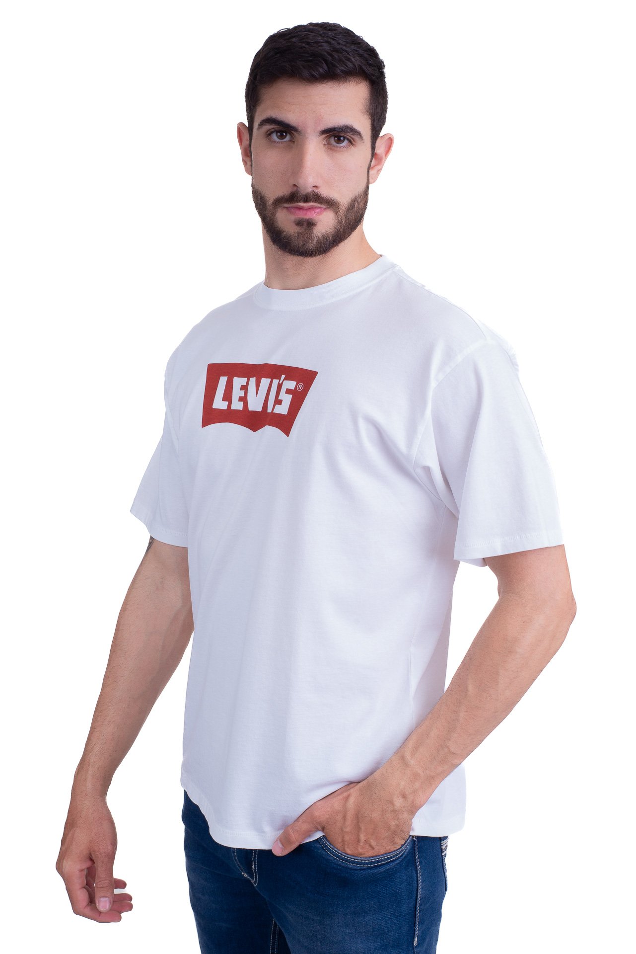 CAMISETA MASCULINA LEVIS - VINTAGE BATWING GRAPHIC - 000RY0000 - BRANCO ...