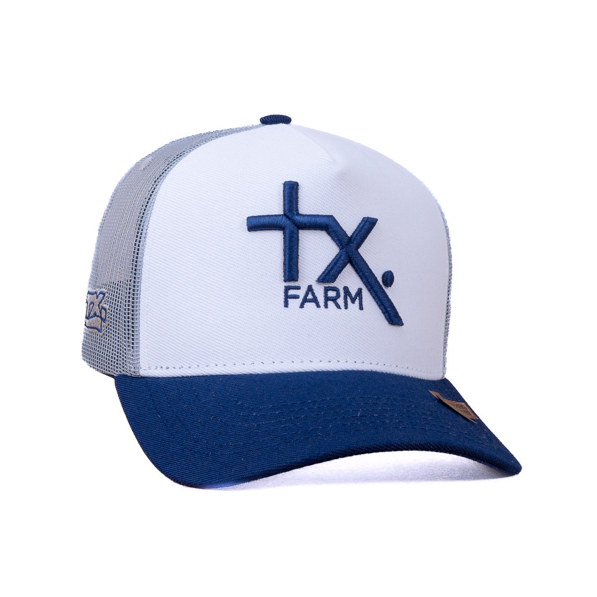 BONE TEXAS FARM - TF1016 - BRANCO/ AZUL MARINHO Único